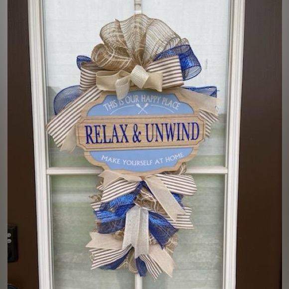 Other | Relax And Unwind Make Yourself At Home Door Swag | Poshmark